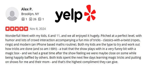 NYC Family Magic Show | Broadway Magic Hour | New York City Magician